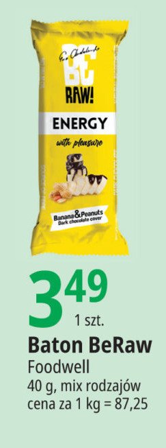 Baton energy banana & peauts Be raw! - cena - promocje - opinie - sklep ...