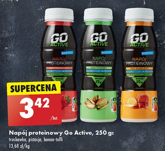 Napój proteinowy pistacjowy Go active - cena - promocje - opinie ...