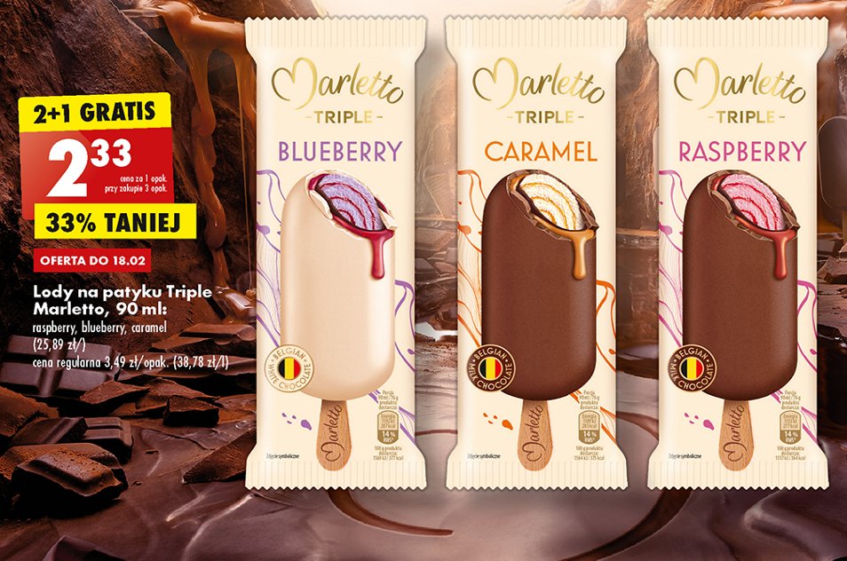 Lód caramel Marletto triple - cena - promocje - opinie - sklep | Blix ...