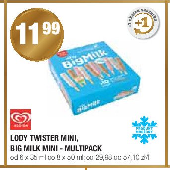Lody mini Algida big milk - cena - promocje - opinie - sklep | Blix.pl