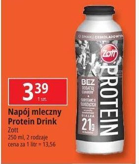 Napój czekoladowy Zott protein - cena - promocje - opinie - sklep ...