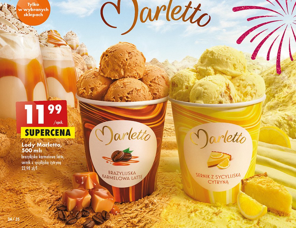 Lody sernik z sycylijską cytryną Marletto - cena - promocje - opinie ...