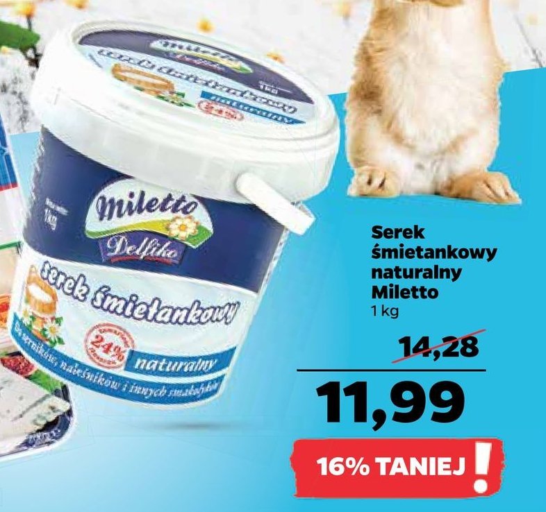 Serek śmietankowy naturalny Miletto - cena - promocje - opinie - sklep ...