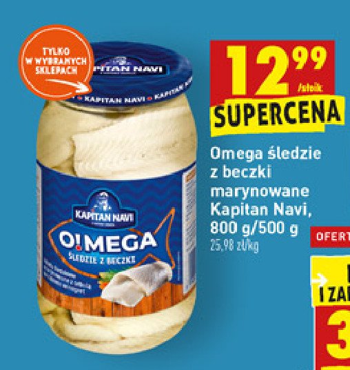 Śledzie z beczki marynowane Kapitan navi - cena - promocje - opinie - sklep | Blix.pl