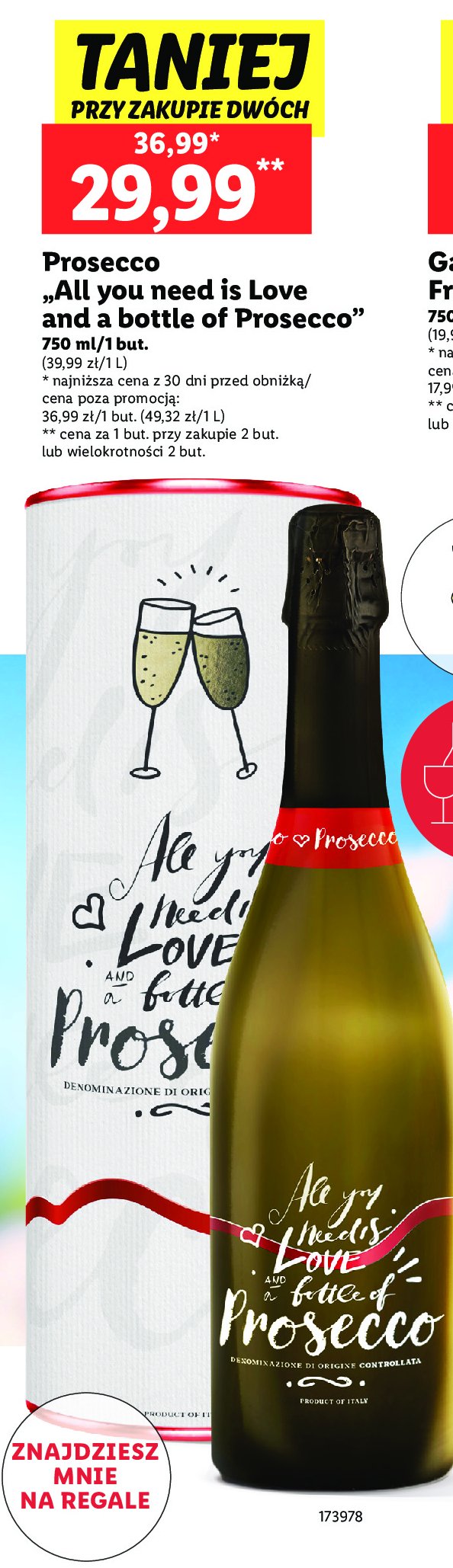 Wino Prosecco all you need is love - cena - promocje - opinie - sklep | Blix.pl