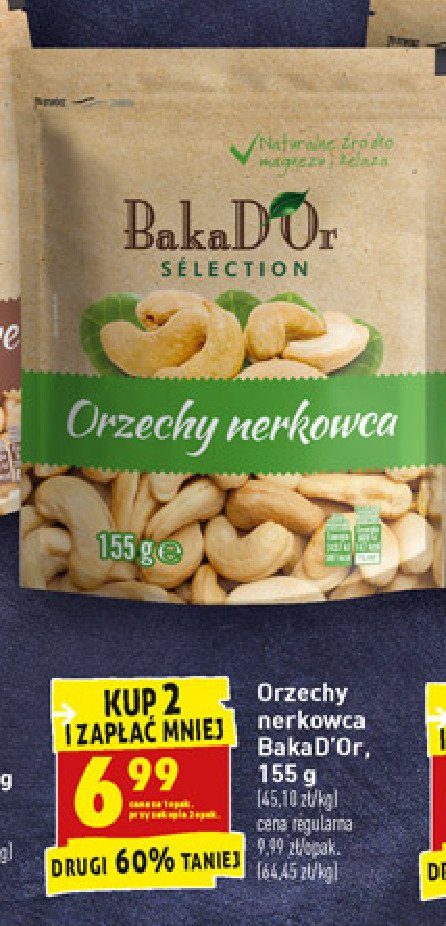 Orzechy nerkowca Bakad'or - cena - promocja Biedronka - opinie | Blix.pl