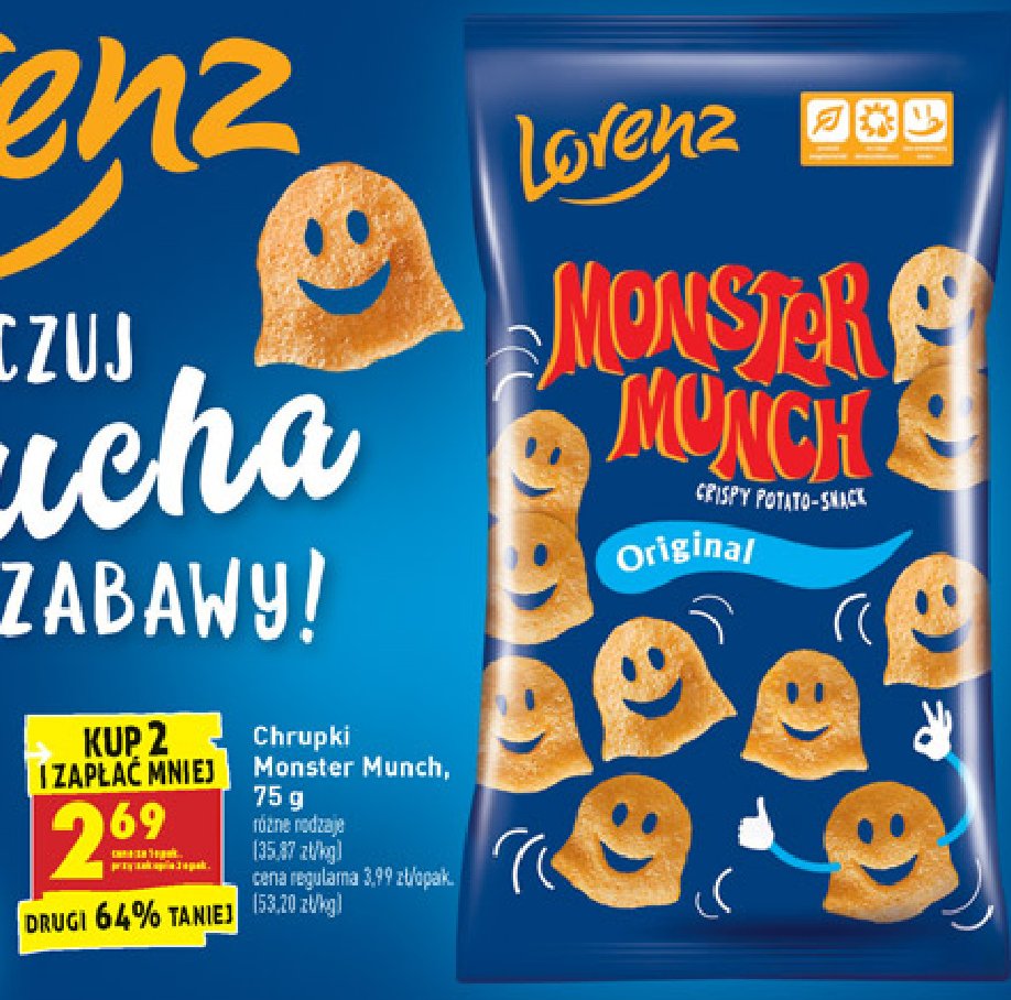 Chipsy o smaku solonym Top chips sticks Top (biedronka) - cena ...