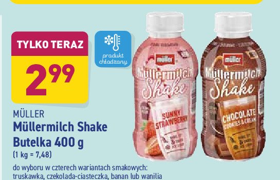 Napój mleczny smooth vanilla Mullermilch shake - cena - promocje ...