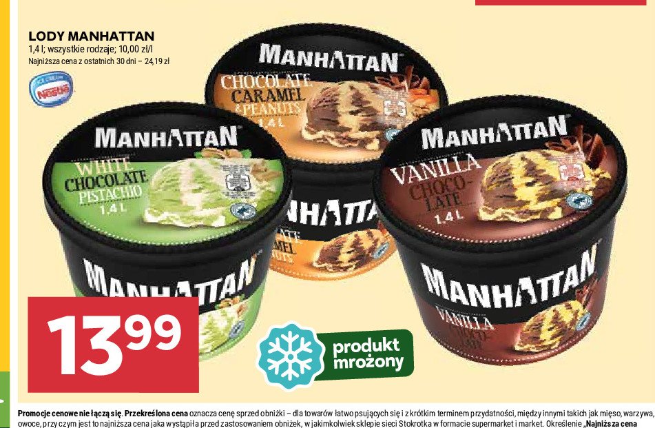 Lody chocolate & vanilla Nestle manhattan Manhattan (nestle) - cena ...