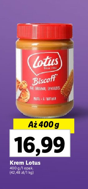 Krem o smaku herbatników LOTUS - cena - promocje - opinie - sklep ...