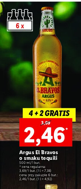 Piwo o smaku tequili Argus el bravos - cena - promocje - opinie - sklep ...