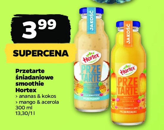Sok ananas-kokos-chia Hortex przetarte - cena - promocje - opinie ...