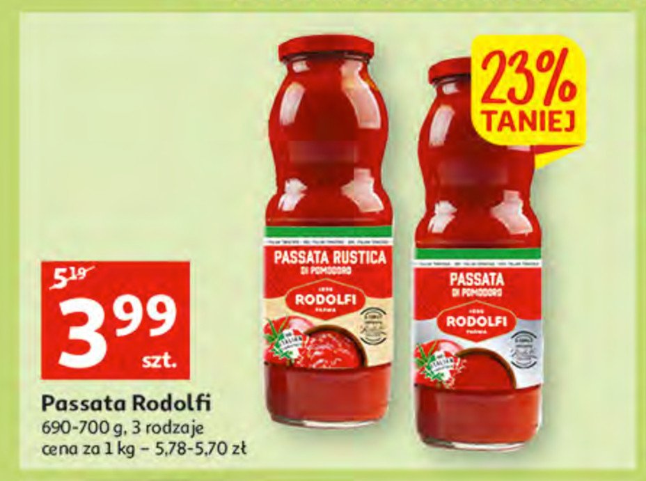 Passata pomidorowa RODOLFI - cena - promocje - opinie - sklep | Blix.pl