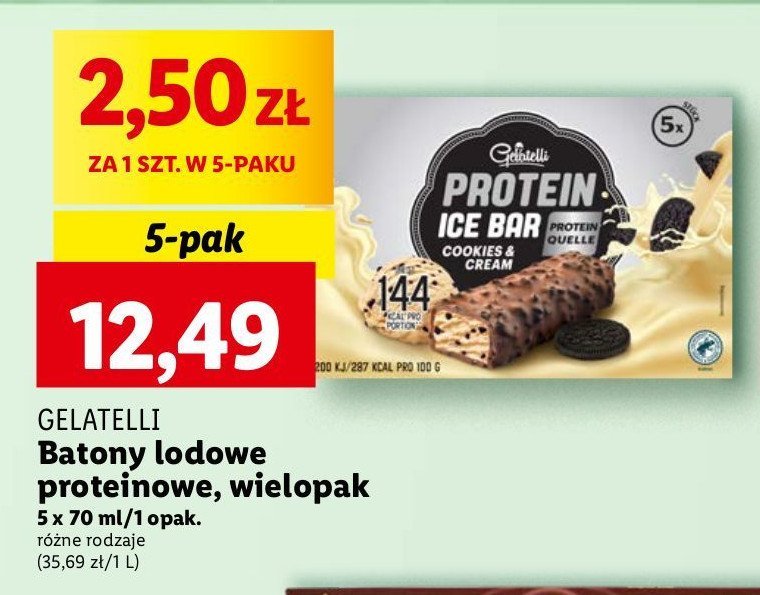 Lody cookies Gelatelli protein - cena - promocje - opinie - sklep ...