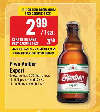 Piwo Amber export - cena - promocje - opinie - sklep | Blix.pl - Brak ofert