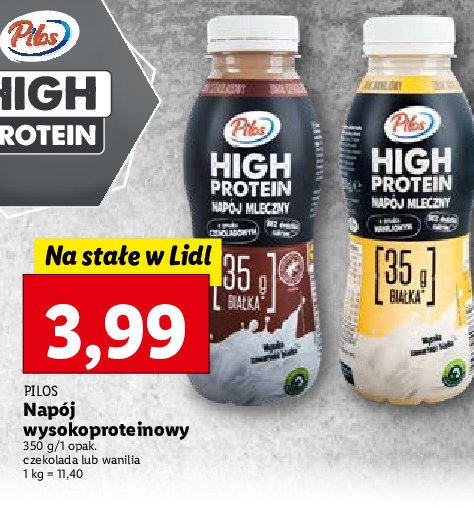 Napój waniliowy PILOS HIGH PROTEIN - cena - promocje - opinie - sklep ...
