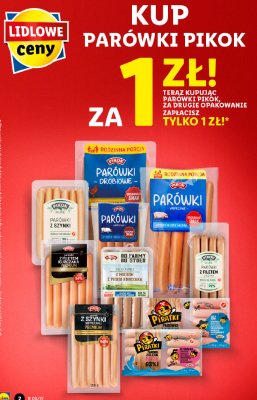 Parówki z szynki Pikok piratki - cena - promocje - opinie - sklep | Blix.pl