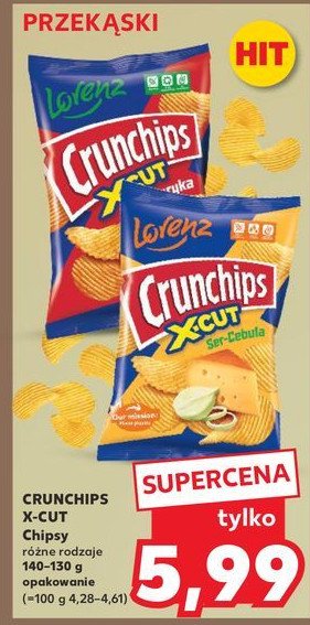 Chipsy paprykowe Crunchips x-cut - cena - promocje - opinie - sklep ...