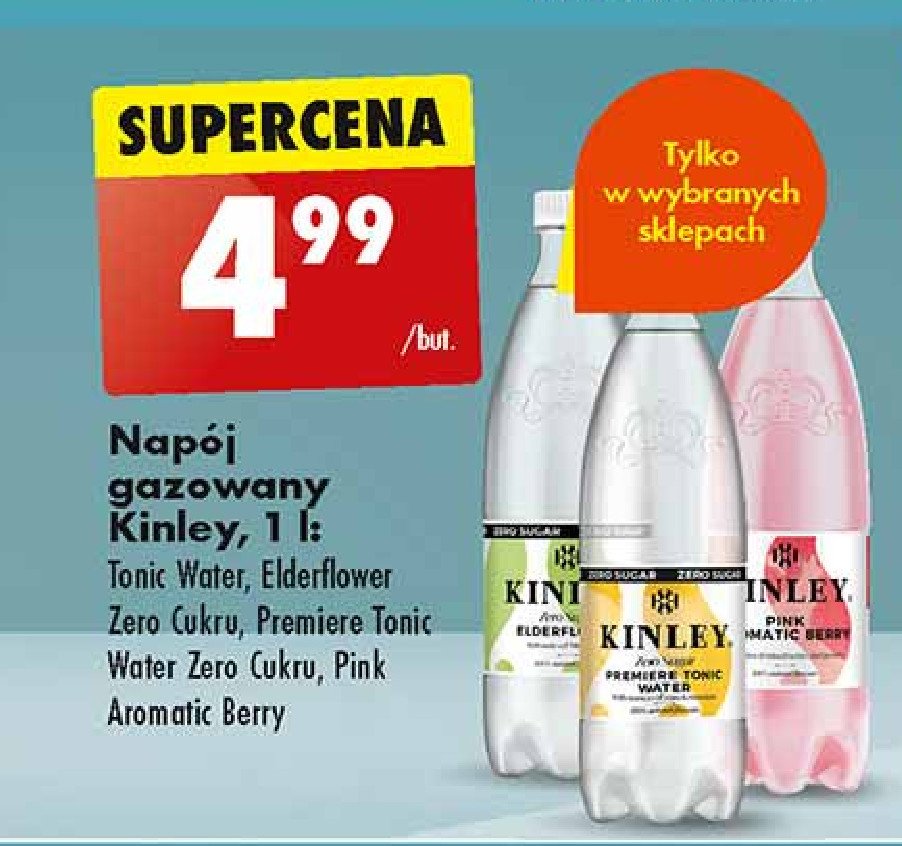 Tonic premiere zero sugar Kinley - cena - promocje - opinie - sklep ...