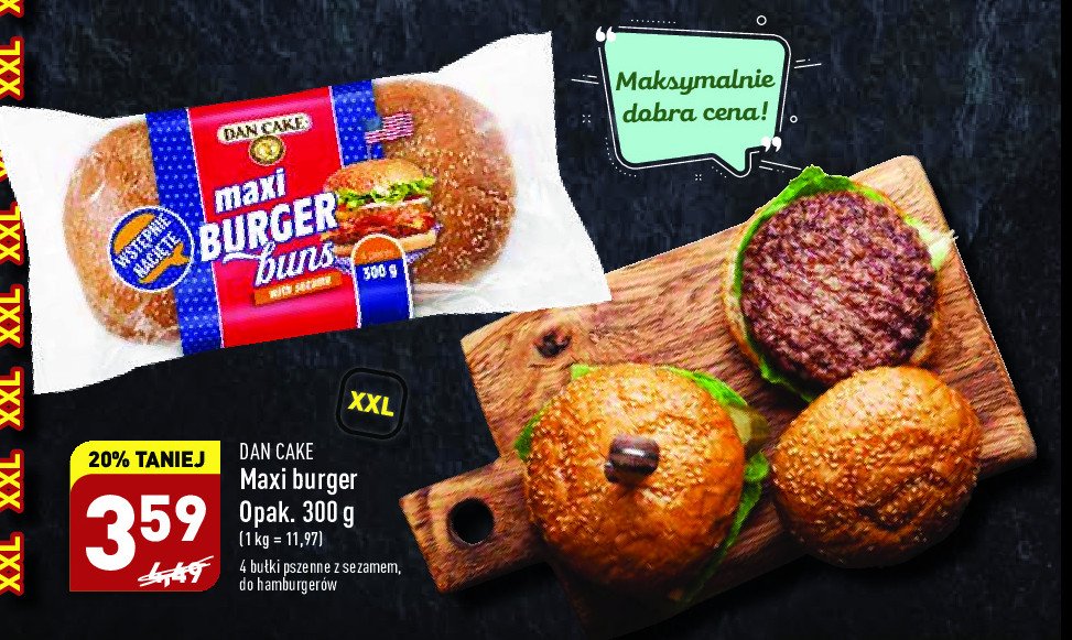 Bułki graham burger z sezamem Dan cake - cena - promocje - opinie ...