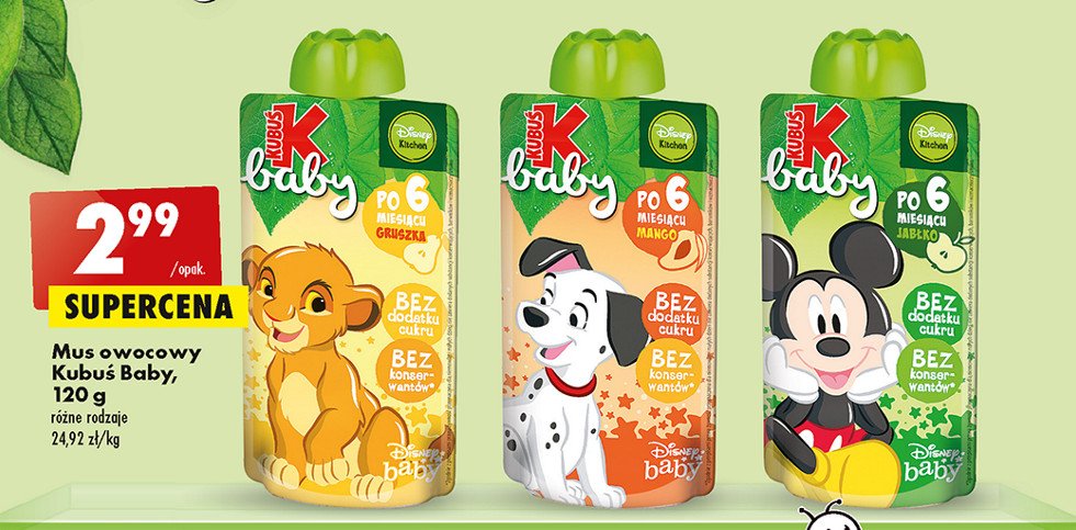 Mus jabłko-marchew Kubuś baby - cena - promocje - opinie - sklep | Blix.pl