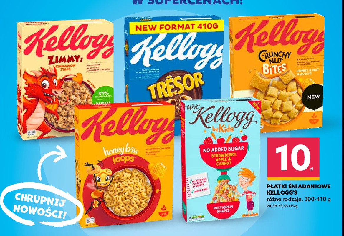 Płatki śniadaniowe KELLOGG'S CRUNCHY NUT - cena - promocje - opinie ...