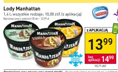 Lody mint & dark chocolate Nestle manhattan Manhattan (nestle) - cena ...