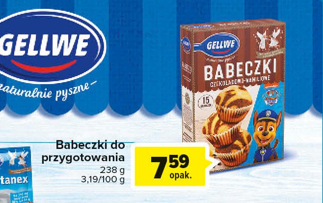Babeczki czekoladowo-waniliowe psi patrol Gellwe - cena - promocje ...