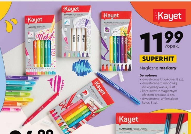 Markery wymazywalne Kayet - cena - promocje - opinie - sklep | Blix.pl ...