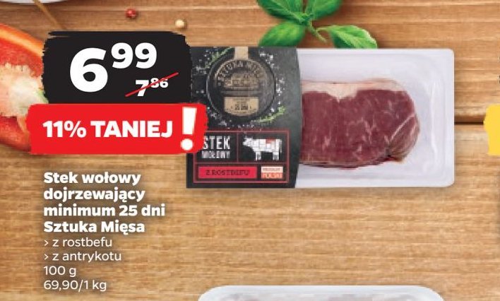 Stek wołowy z rostbefu SZTUKA MIĘSA NETTO - cena - promocje - opinie ...