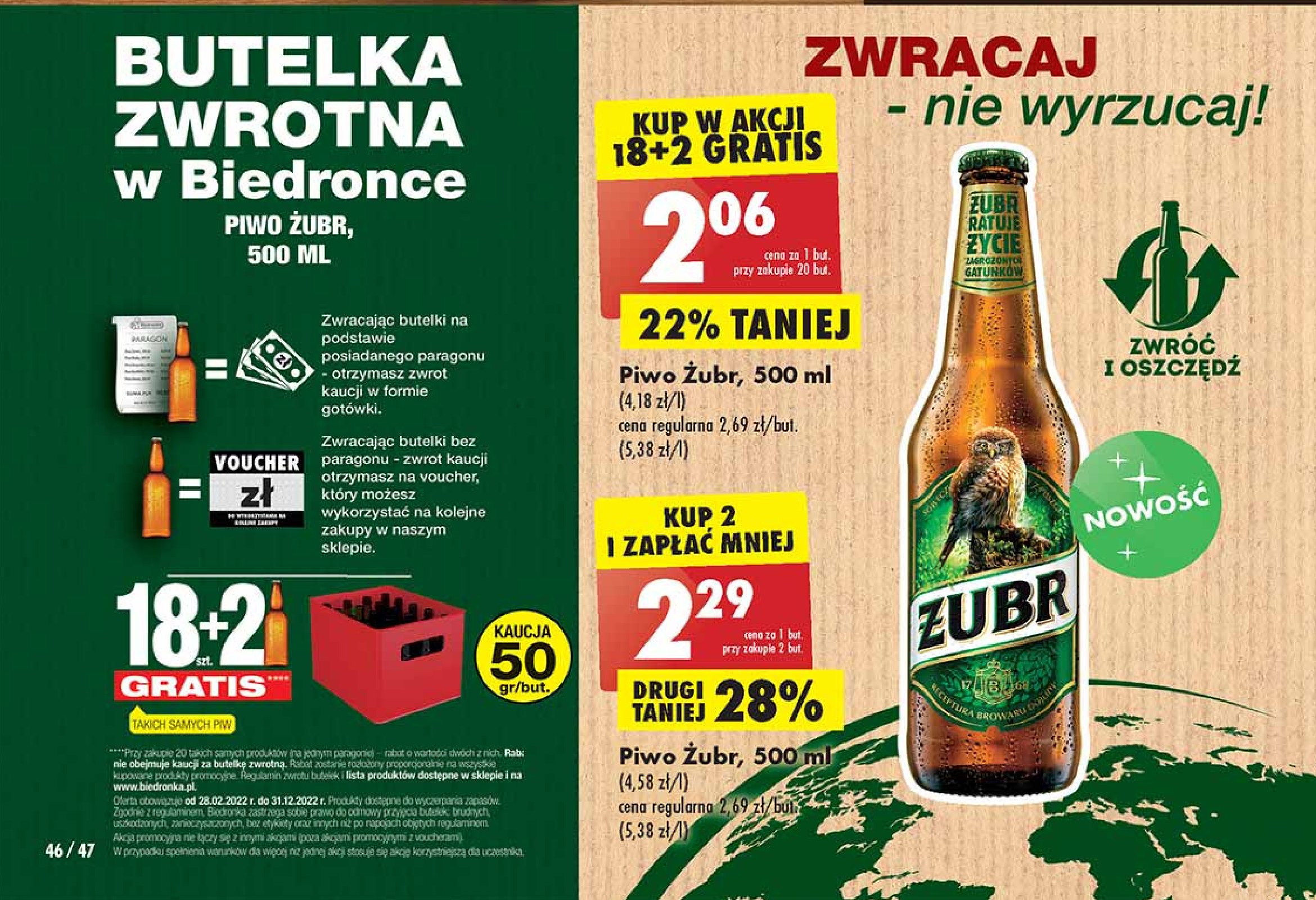 Piwo Żubr classic - cena - promocje - opinie - sklep | Blix.pl