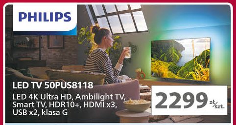 Telewizor 50" 50pus8118/12 Philips - cena - promocje - opinie - sklep | Blix.pl - Brak ofert