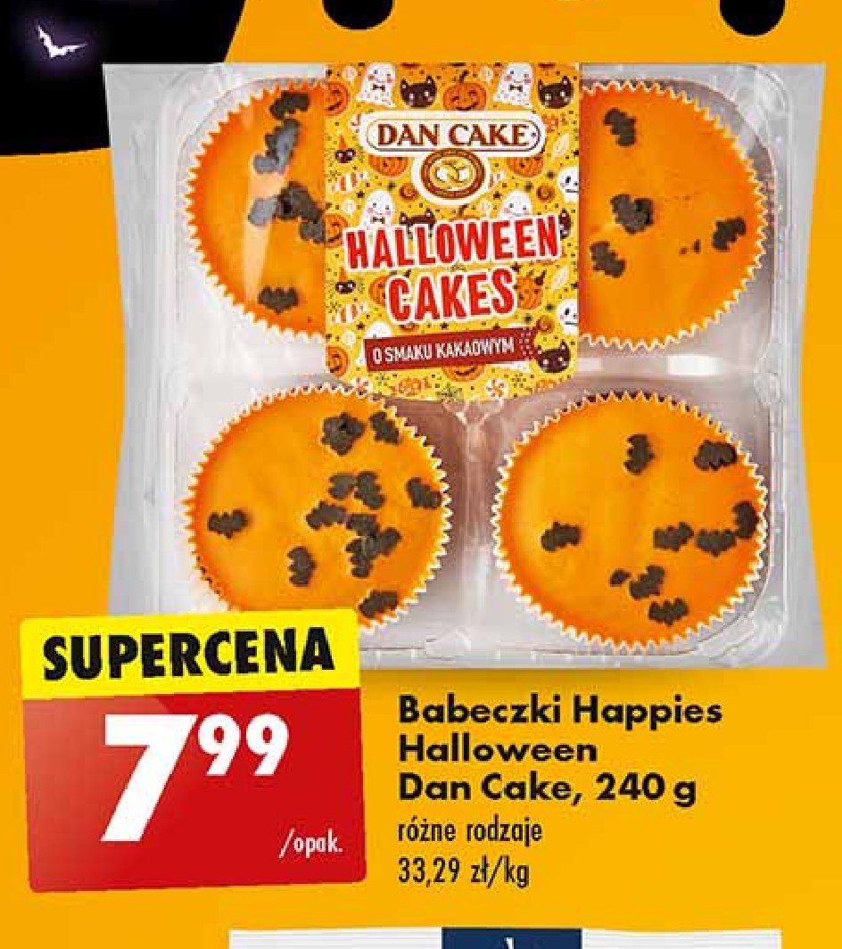 Babeczki kakaowe halloween Dan cake - cena - promocje - opinie - sklep | Blix.pl - Brak ofert