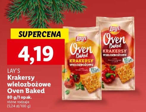 Krakersy wielozbożowe pomidor i bazylia Lay's oven baked (prosto z ...